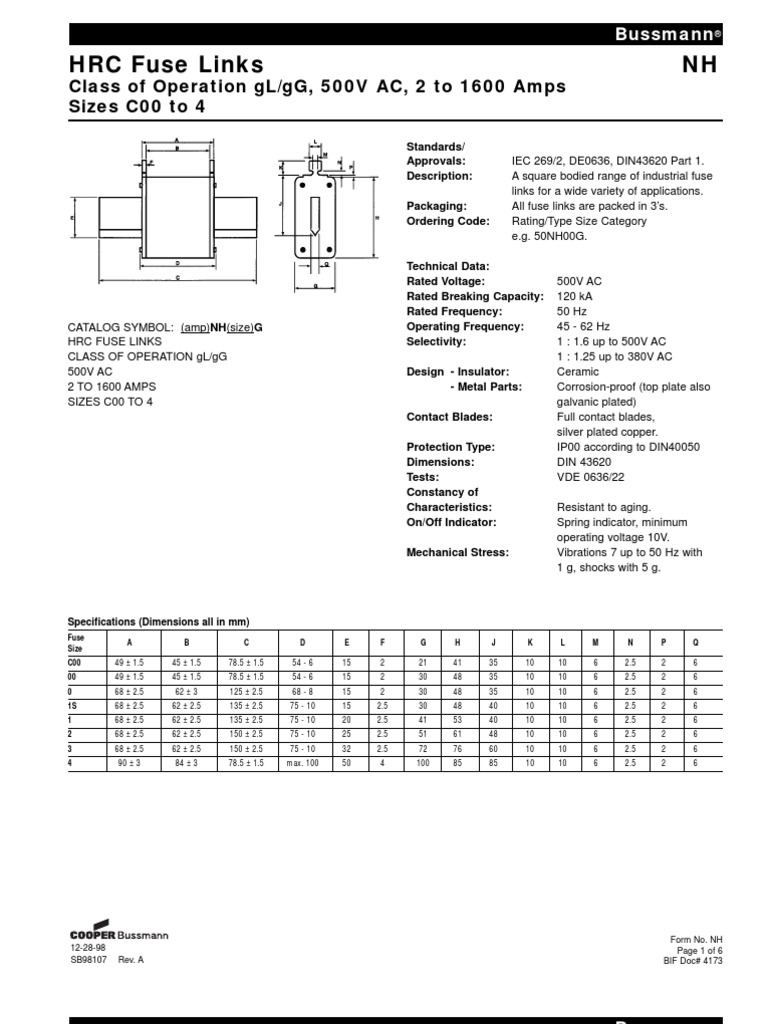 Datasheet | Download Free PDF | Fuse (Electrical) | Electrical Components
