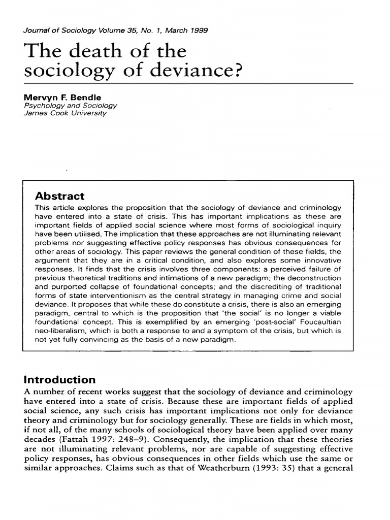 Devijacija 2 | PDF | Criminology | Crimes