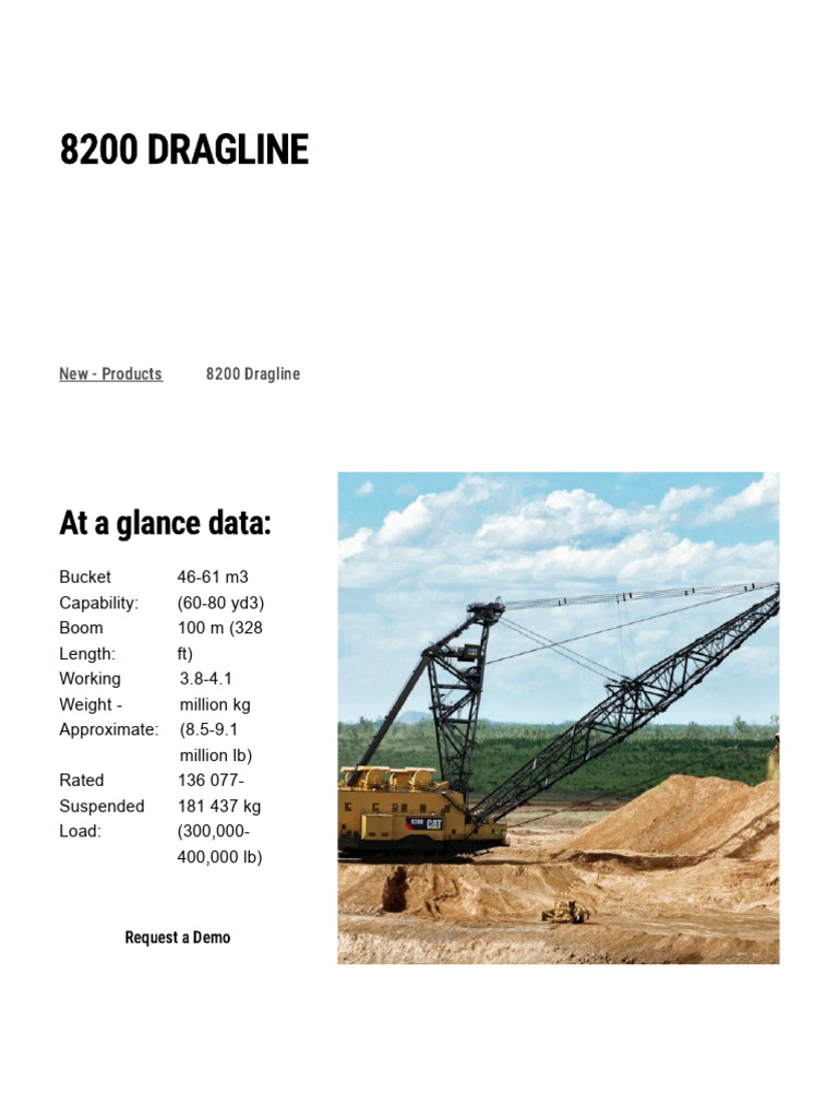 8200 Dragline | PDF