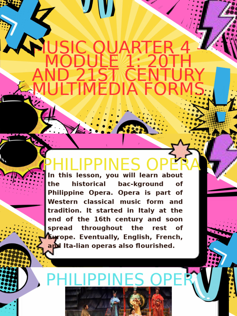 Music Quarter 4 - Module 1 20th and 21st Century Multimedia Forms ...