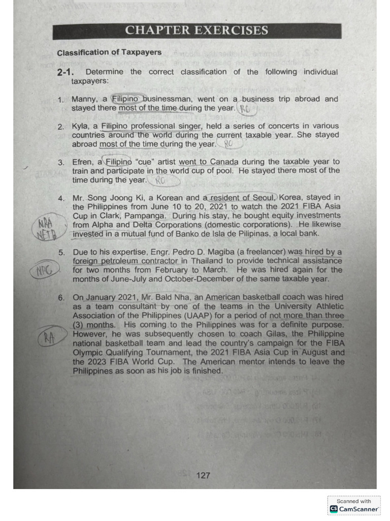 Income Taxation - 2-1 & 2-2 | PDF