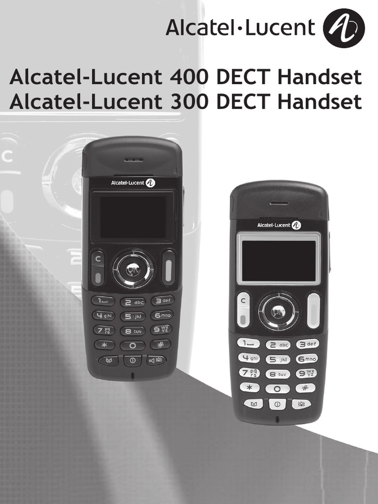 Guía de Uso del Teléfono Alcatel-Lucent DECT | PDF | Teléfono | Telecomunicaciones