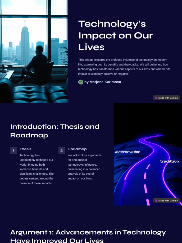 Technologys Impact On Our Lives | PDF | Social Psychology