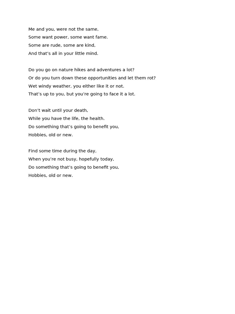 Identity Poem | PDF