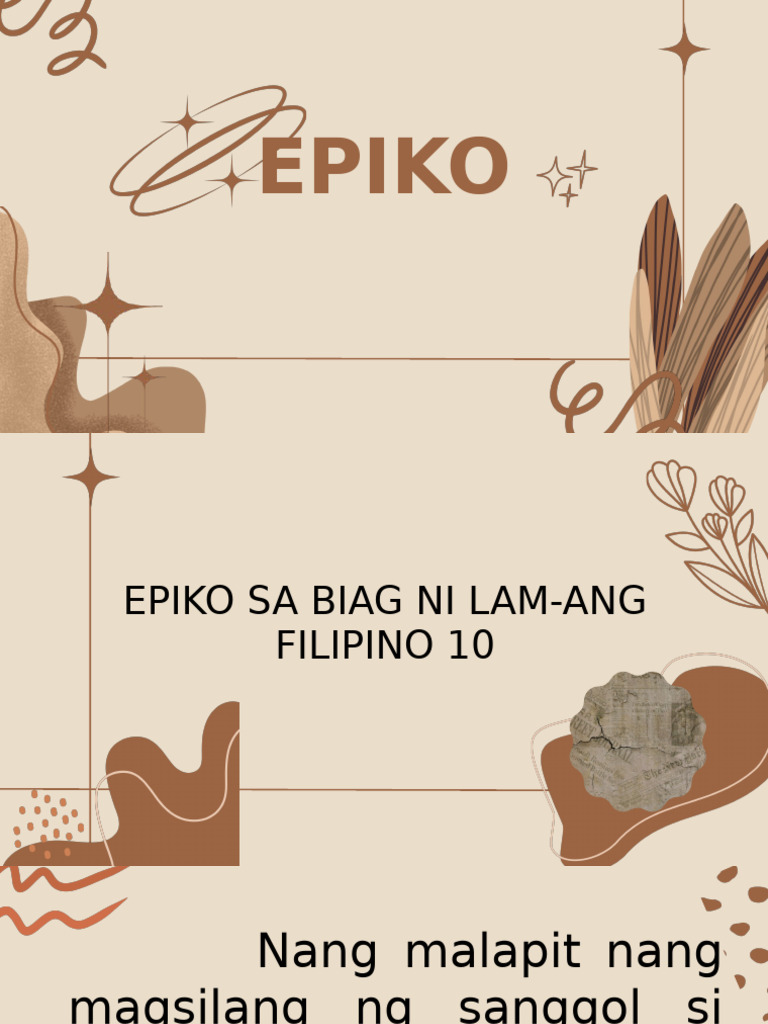 Epiko 10 Biag Ni Lam Ang | PDF