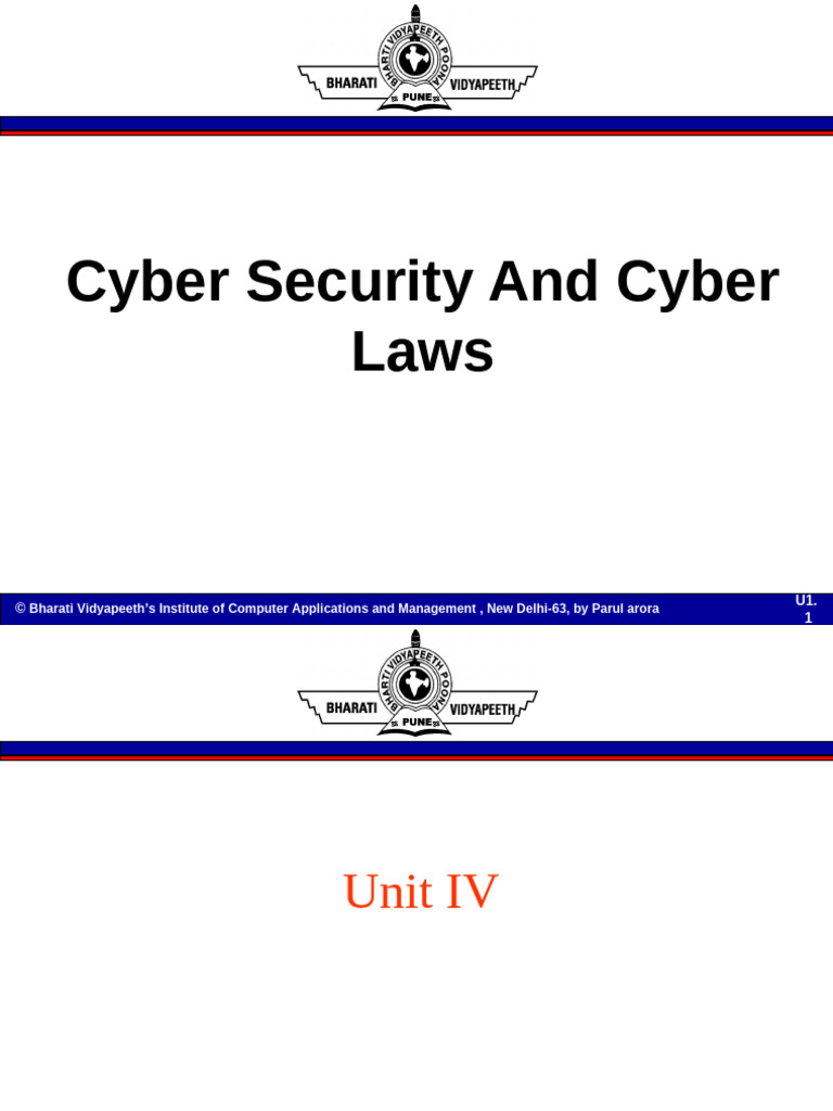 Cyber Security Unit 4 0 | PDF | Digital Forensics | Copyright Infringement