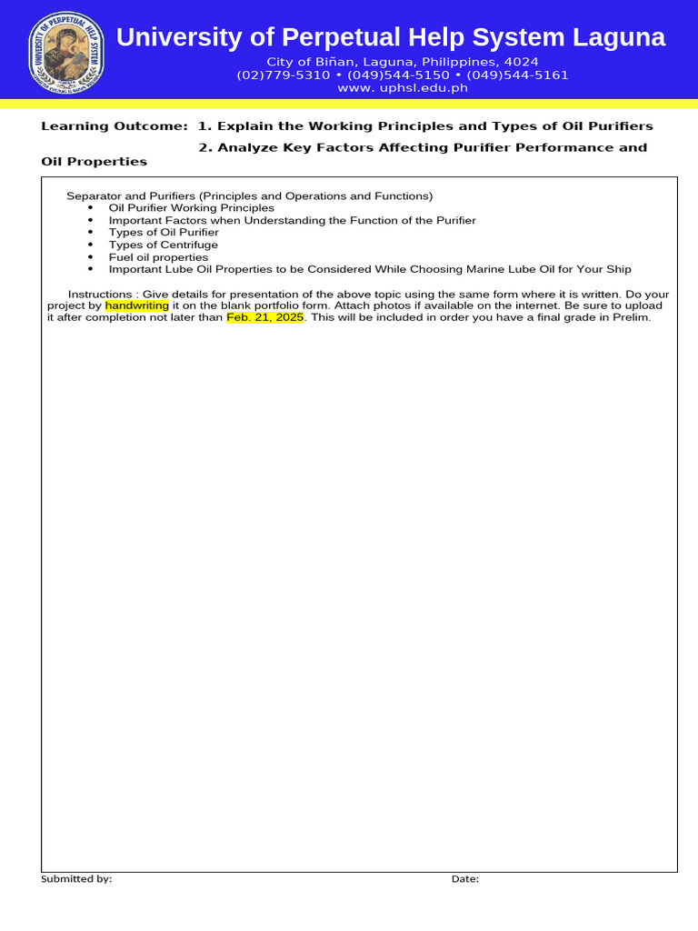 MRT 3226 Project Prelim | PDF