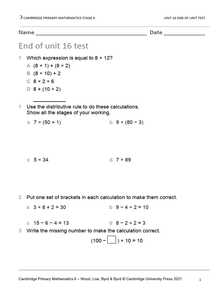 Worksheet (Laws of Arithmetic) | PDF