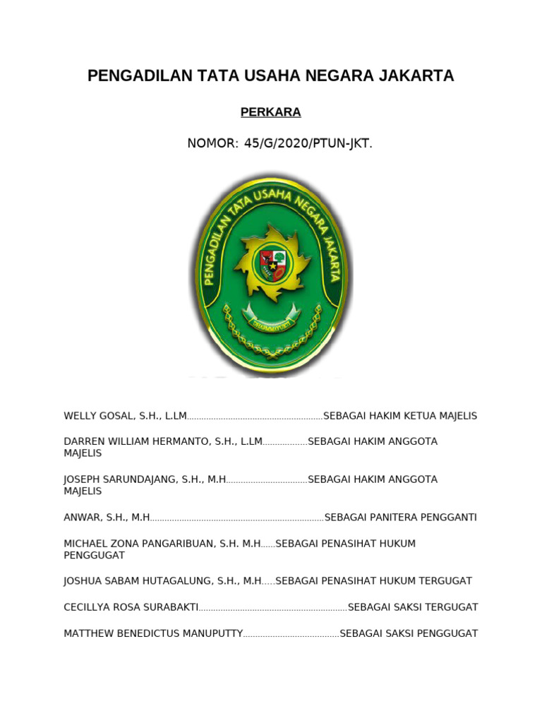 Sampul Berkas Perkara Fix | PDF