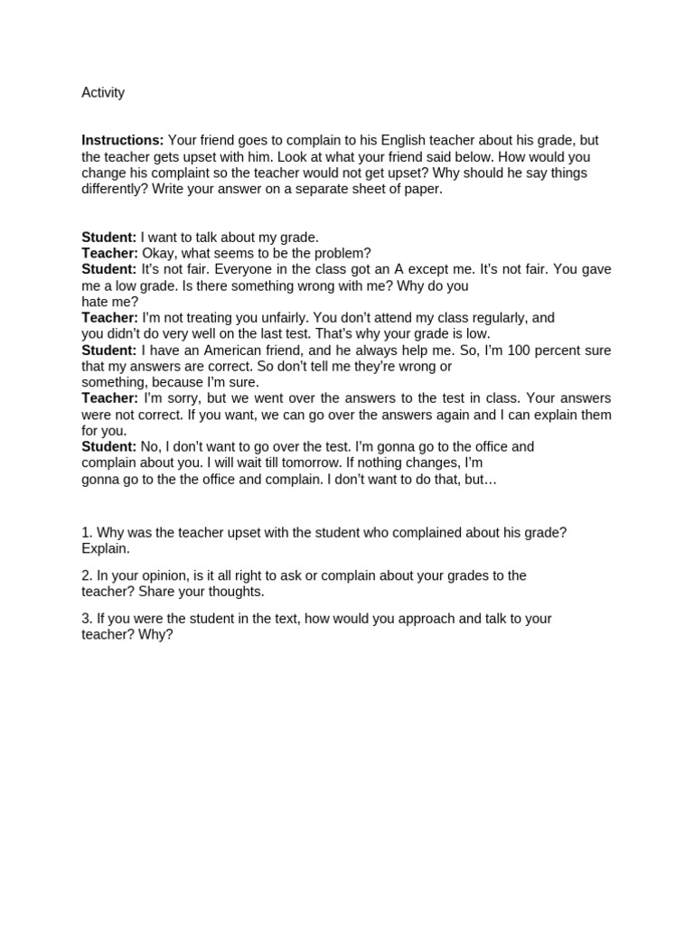 How to Effectively Discuss Grades with Teachers | PDF