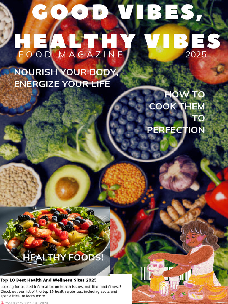 Brown and White Simple Food Magazine Cover | PDF