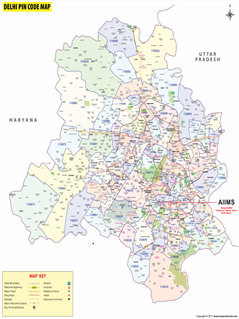 Delhi Map | PDF