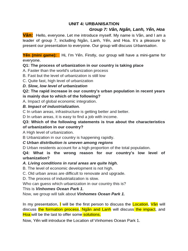 Bản sao của Project U4 - G7 - 12G | PDF | Sustainability | Public Transport