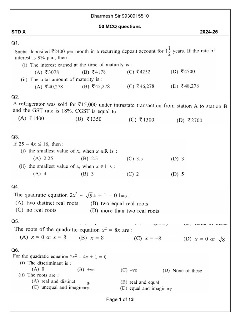Sulochanadevi Singhania Prelim | PDF