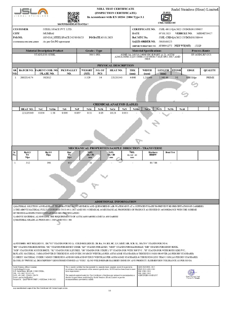 4 MM THK Plate | PDF