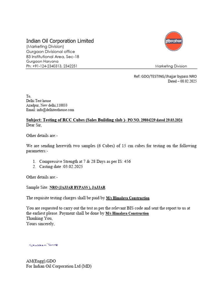 Roof Slab Test | PDF