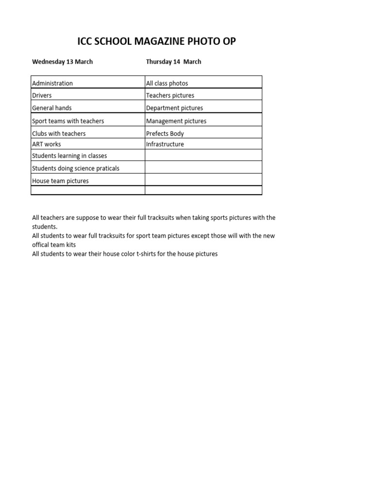 Magazine Photo Op | PDF