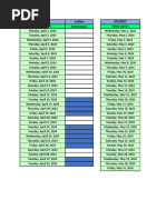 NAT Test Schedule 2024-1 | PDF