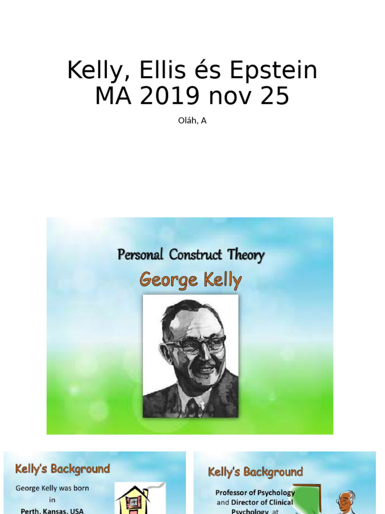 OLÁH 11. Óra Kelly És Ellis És Epstein MA November 25 2019 | PDF