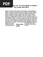 A Long Walk To Water English | PDF