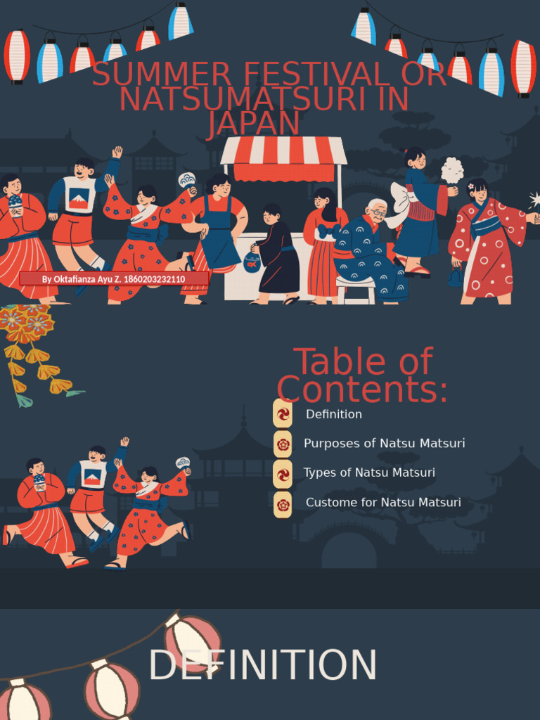 Natsu Matsuri: Celebrating Summer in Japan | PDF