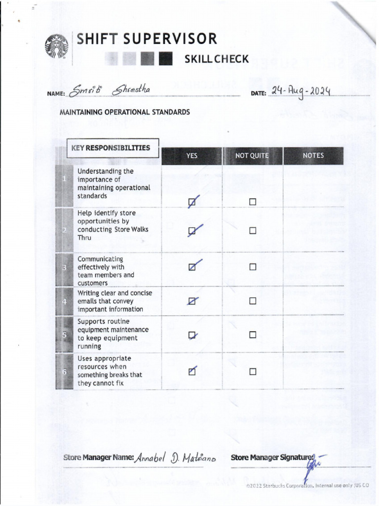 Maintaining Operating Standard | PDF