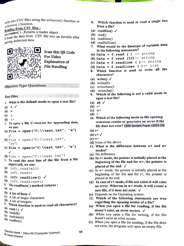 CSV and Text File Handling in Python | PDF | Comma Separated Values | Text File