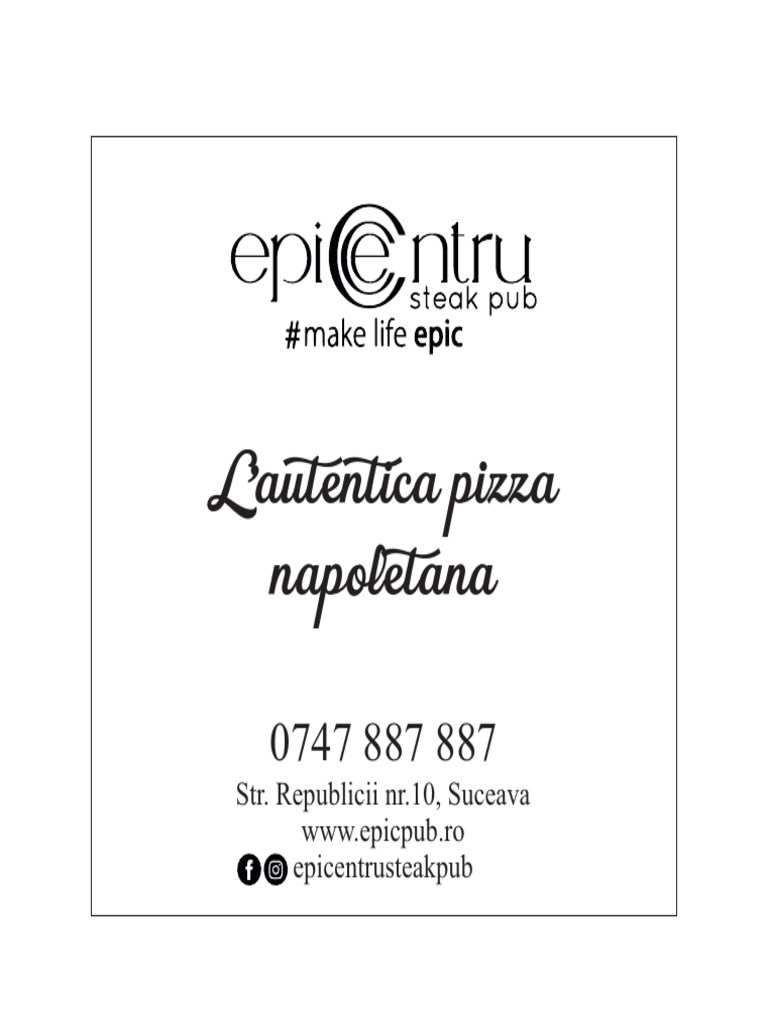 Pizza Epicentru | PDF