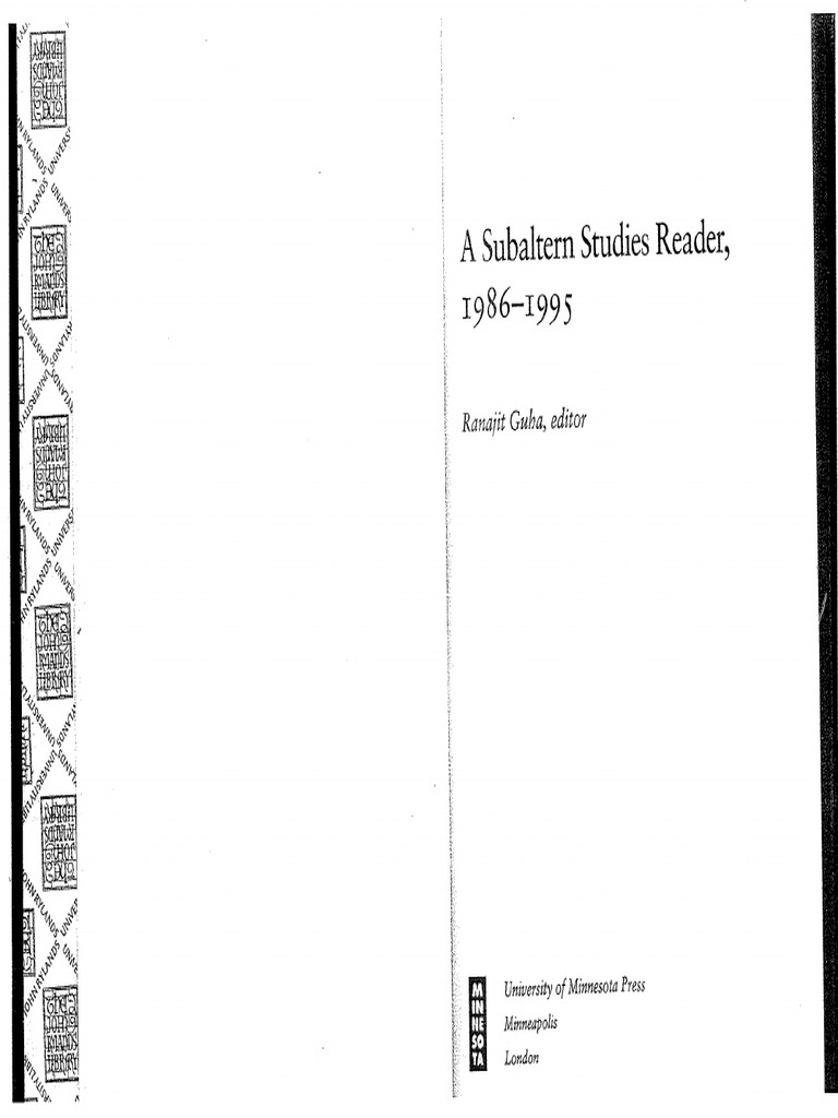 guha's subaltern | PDF