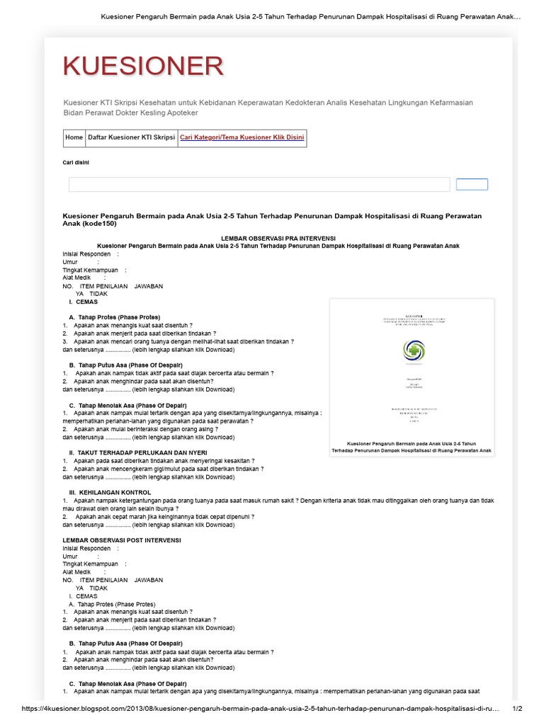 Pengaruh Bermain pada Anak Usia Dini | PDF