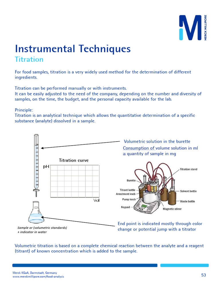 Regina 2016 Instrumental Techniques Titration MK | PDF | Titration ...