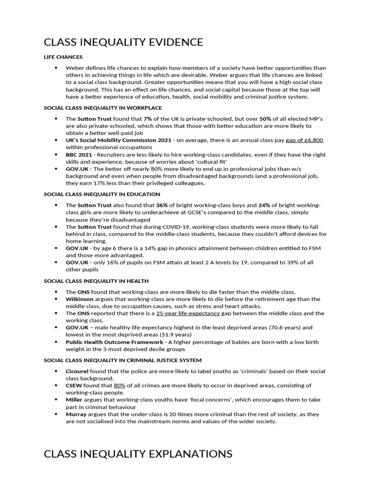 Sociology Paper 2 - Inequalities Methodology | PDF | Patriarchy | Feminism