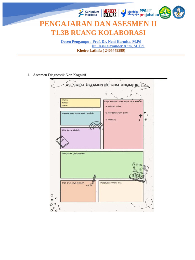 T3.3 RUANG KOLABORASI Pembelajaran Berdiferensiasi | PDF
