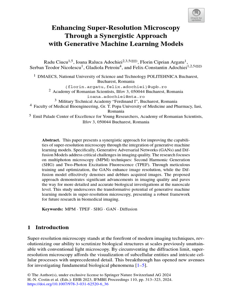 Enhancing Super-Resolution Microscopy Through A Synergistic Approach With Generative Machine ...