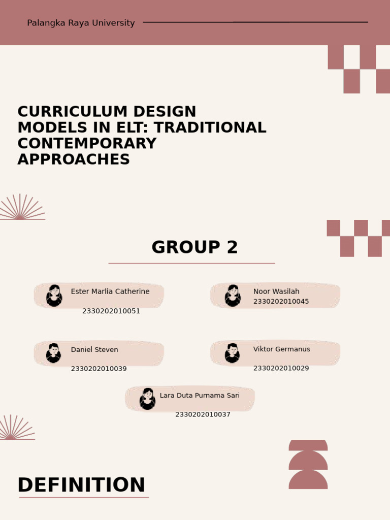 ELT Curriculum Design Models Explained | PDF | Learning | Curriculum