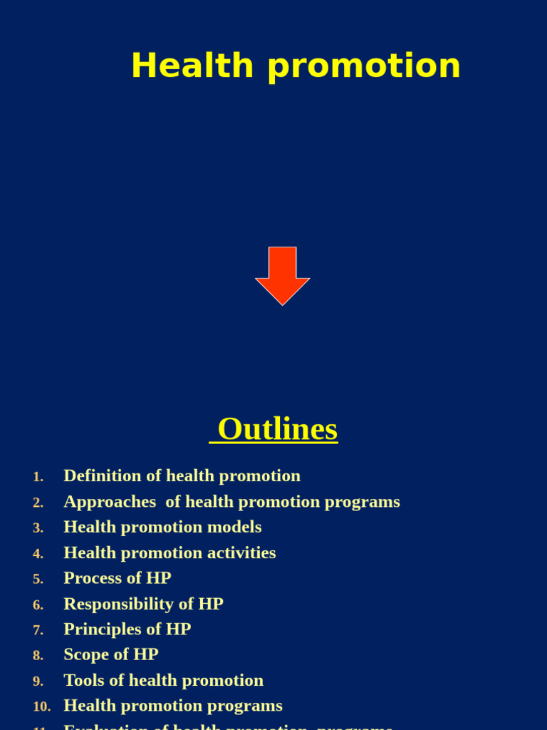 Healthpromotion 111 | PDF | Health Promotion | Smoking