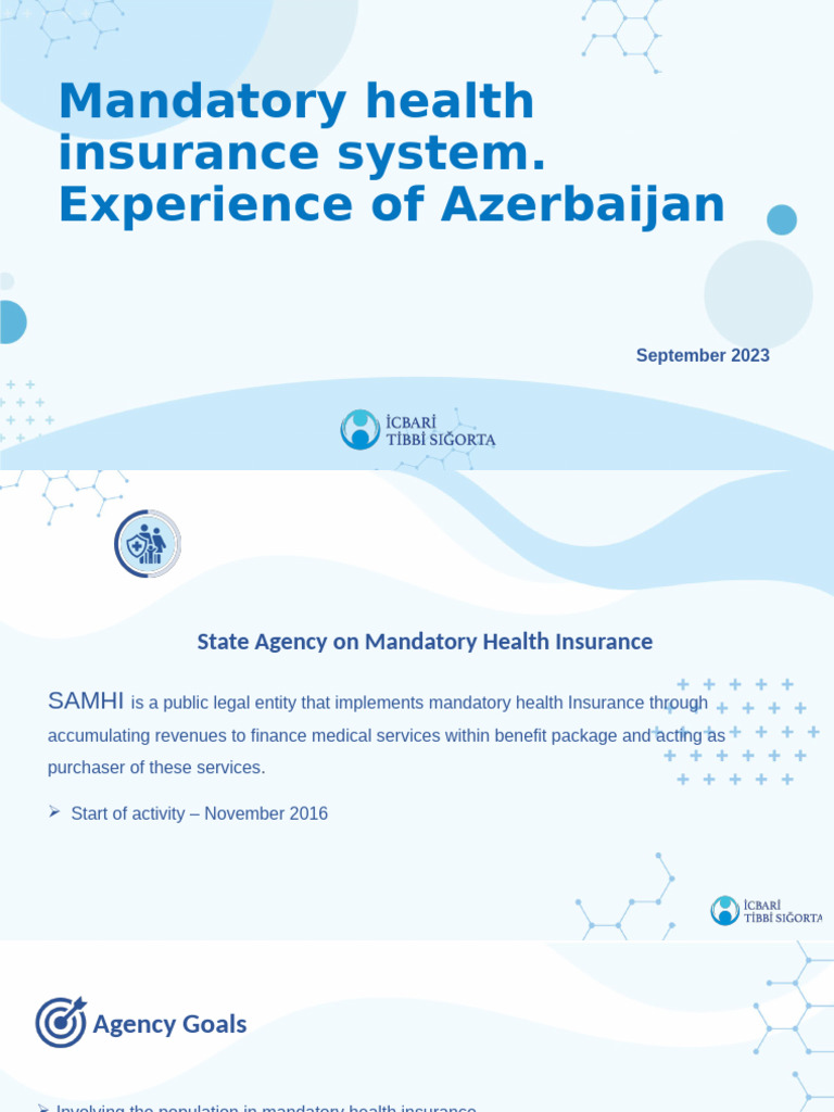 SAMHI Təqdimat | PDF | Universal Health Care | Insurance