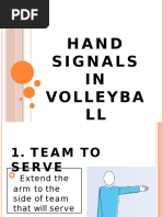 2019 20 Line Judge Signals | PDF | Volleyball | Hand
