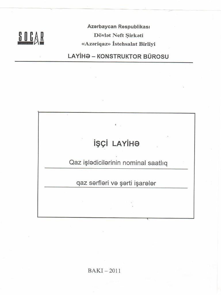 Qaz Işlədicilərin SƏRF Normalari LKB | PDF