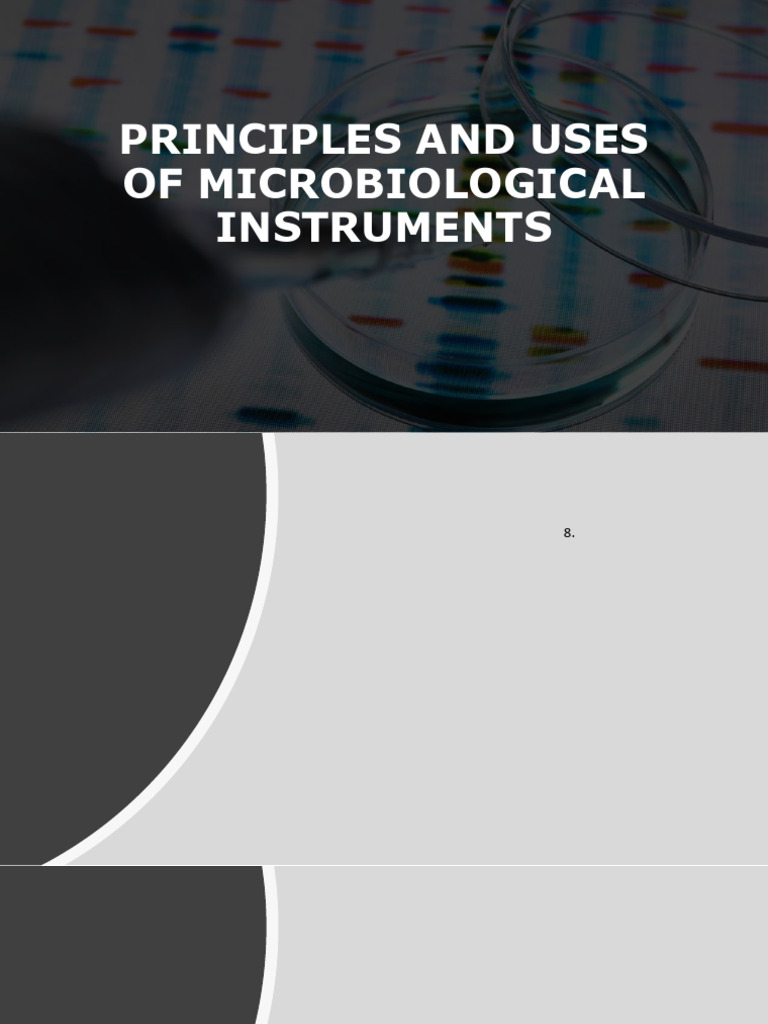 Microbiology Instruments | PDF | Gel Electrophoresis | Spectrophotometry