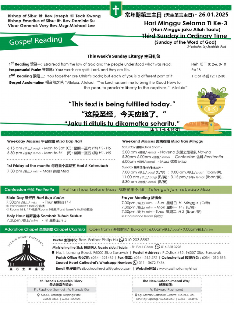 Third-Sunday-in-Ordinary-Time-20250126 | PDF | Mass (Liturgy ...