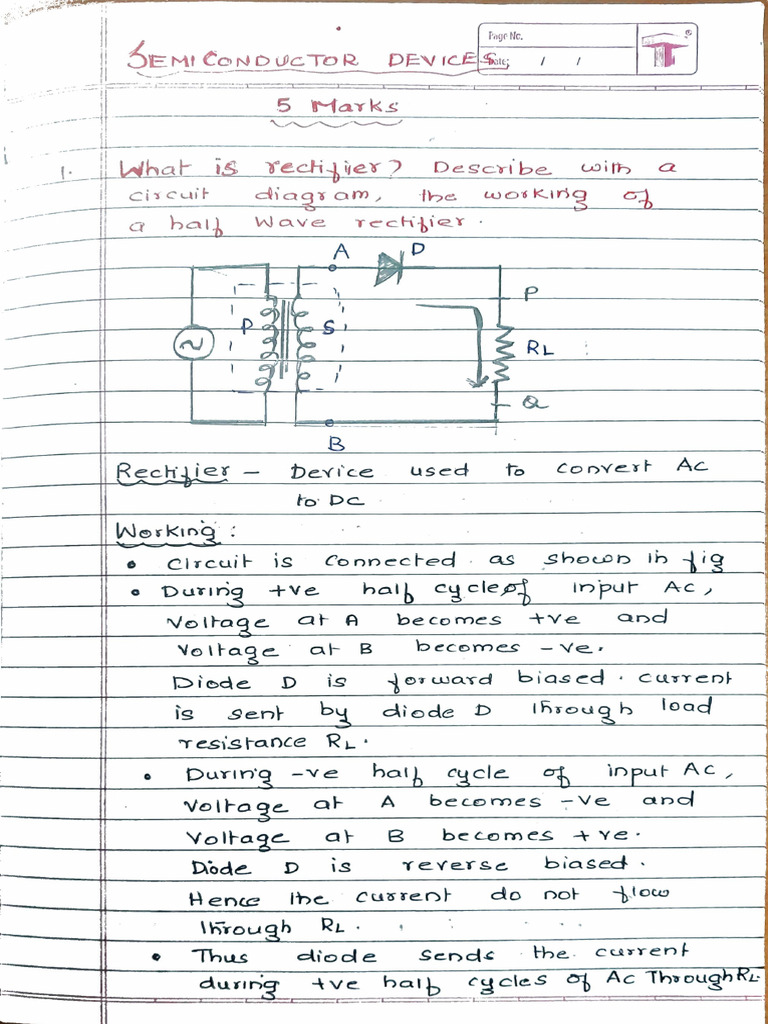 Semiconductor Devices Questions With Answers | PDF