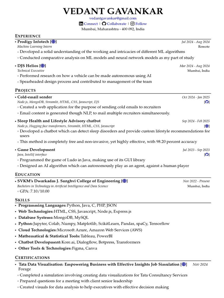 Academic CV Template Copy | PDF | Artificial Intelligence ...