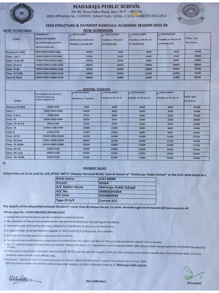 Fees-Structure-2022-23 | PDF