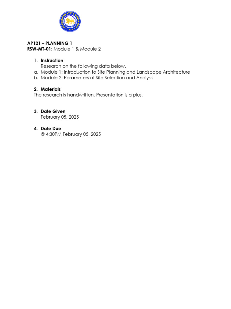 RSW MT 01 Module 1 Module 2 | PDF