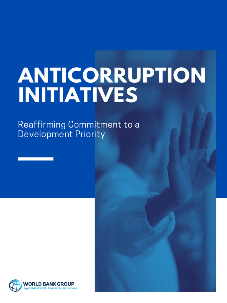 Anticorruption Initiatives Reaffirming Commitment to a Development ...