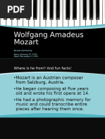 Mozart Contributions Reading Worksheet | PDF