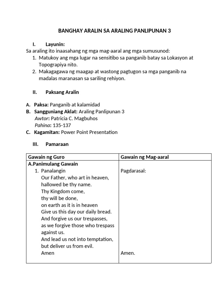Banghay Aralin Tichelle Tuazon Beed2A | PDF