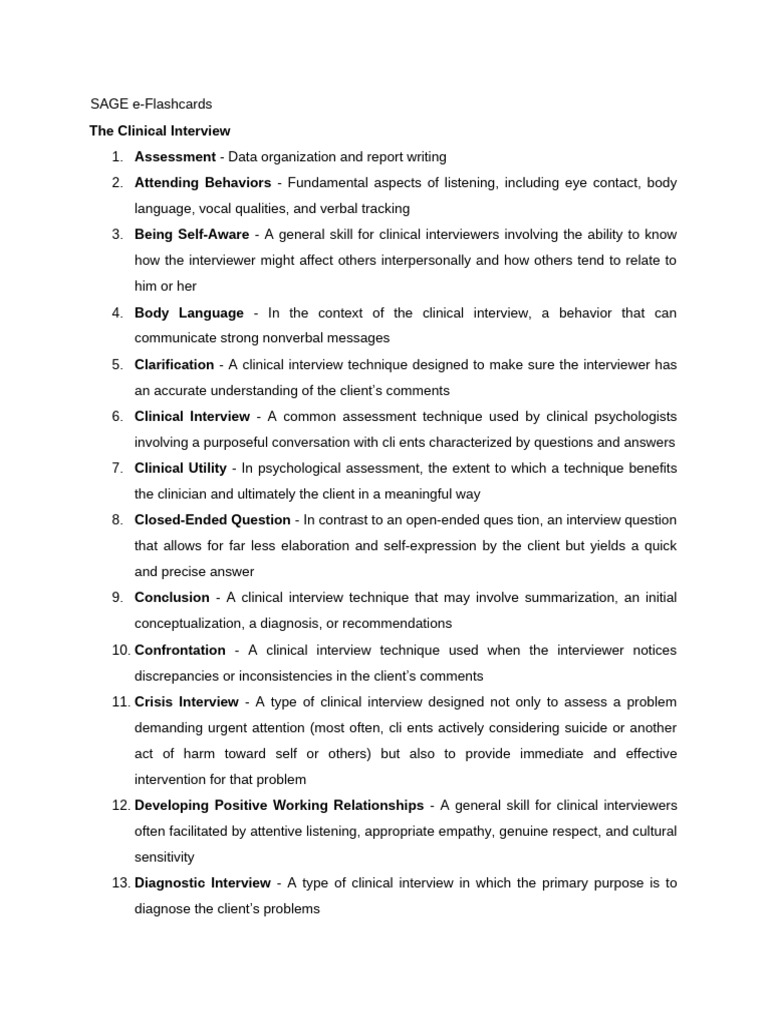 Clinical-Psych-Reviewer-e-Flashcards-from-SAGE-Publication-1 | PDF | Psychotherapy | Wechsler ...