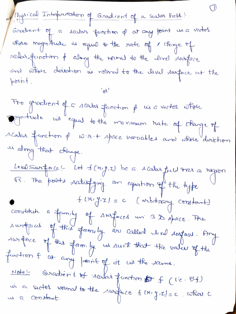 Understanding Vector Functions and Gradients | PDF